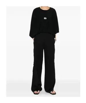 TWINSET Short Sleeve Gathered Cover-up