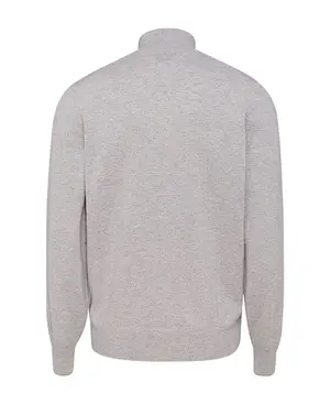 Brunello Cucinelli High-neck Zip-up Cardigan - Gray