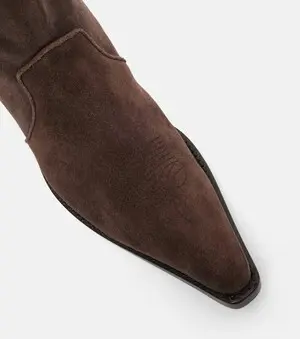 Khaite Clive 35 Suede Ankle Boots