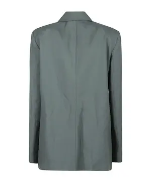 Patrizia Pepe Single-breasted Blazer With Buckle Detail - Algae Green