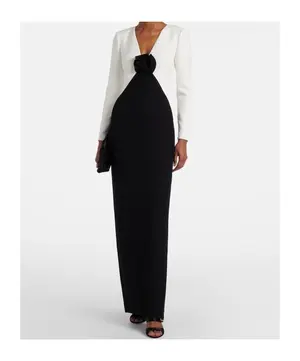 Roland Mouret Floral Appliqué Gown