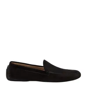 THE ROW Lucca Round-toe Loafers - Black