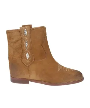 VIA ROMA 15 Round-toe Ankle Boots - Brown