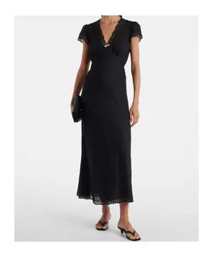 Rixo Lace Trim Mid-length Dress