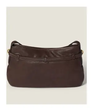 Miu Miu Aventure Nappa Leather Bag With Zippered Closure - Black