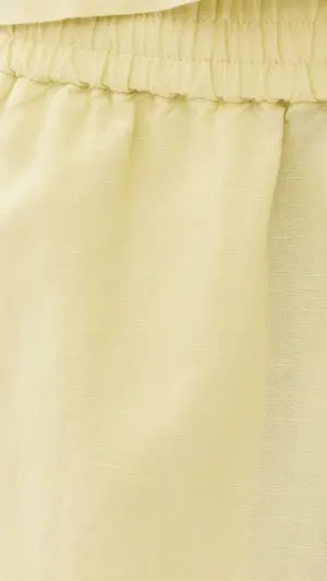 LE BOP Estelle Linen Shorts - Honeydew