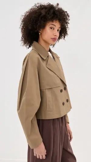 LE BOP Hardy Cropped Trench Coat