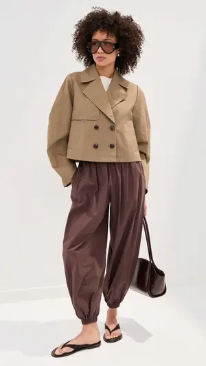 LE BOP Hardy Cropped Trench Coat