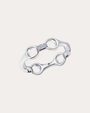 GABRIELA ARTIGAS Diamond Beam Link Ring - Silver