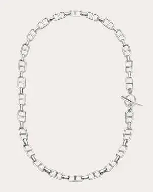 GABRIELA ARTIGAS Sterling Stirrup Link Chain Necklace