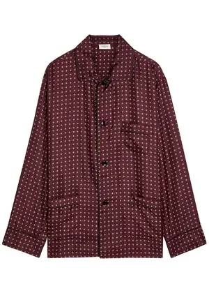 Saint Laurent Printed Silk Shirt
