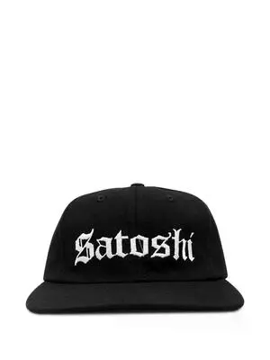 SATOSHI NAKAMOTO Embroidered Cotton Baseball Cap