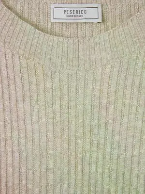 Peserico Ribbed Knit Sleeveless Top - Neutrals