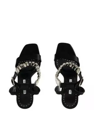 Manolo Blahnik Bayosan Crystal-embellished Sandals