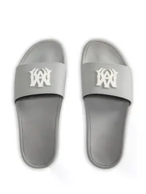 Amiri Monogram Slides - Grey