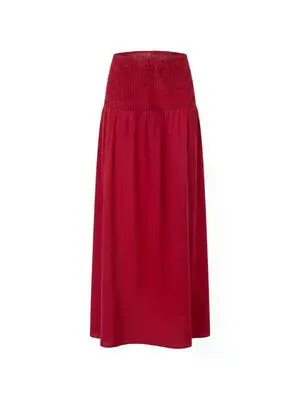 Seafolly Shirred Waist Maxi Skirt