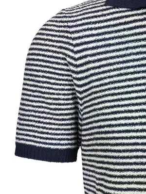 AL DUCA D’AOSTA 1902 Striped Short-sleeve Polo Shirt