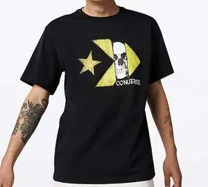 CONVERSE Chuck Taylor Skull Logo Short Sleeve T-shirt Asia Sizing