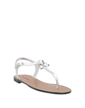 Dolce & Gabbana Calfskin Thong Sandals