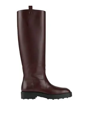 TOD'S Leather Block Heel Boots