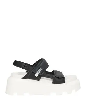 Premiata Technical Leather Sandals - Black