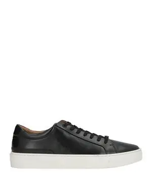 Men's Black Leather Sneakers