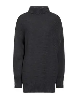 ALYSI Turtleneck Merino Wool And Cashmere Sweater - Grey