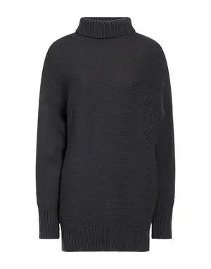 ALYSI Turtleneck Merino Wool And Cashmere Sweater - Grey