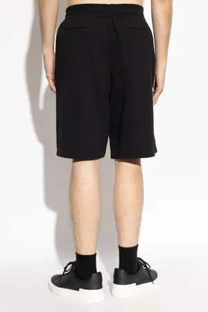 Balmain Cotton Printed Logo Shorts