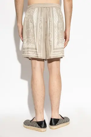 Balmain Printed Viscose Shorts