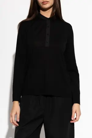 TOTEME Long Sleeve Wool Blend Top
