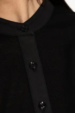 TOTEME Long Sleeve Wool Blend Top