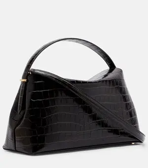 TOTEME T-lock Leather Tote Bag - Brown