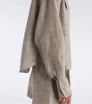Brunello Cucinelli Linen Shirt - Grey