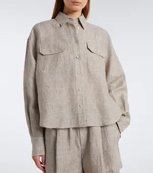 Brunello Cucinelli Linen Shirt - Grey