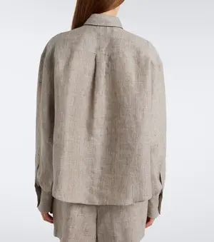 Brunello Cucinelli Linen Shirt - Grey