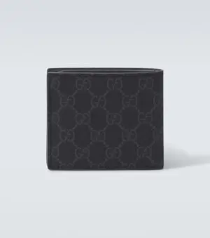 Gucci Gg Canvas Bifold Wallet - Black