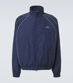 Balenciaga Cotton-blend Track Jacket - Blue