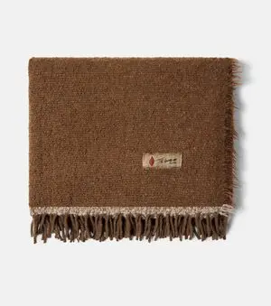 THE HOUSE OF LYRIA Garison Alpaca, Wool, And Cashmere Throw - Brown
