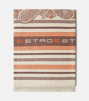 Etro Ischia Paisley Cotton Beach Towel - Beige