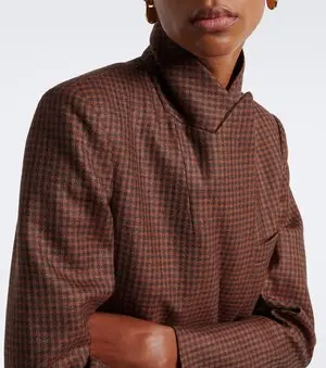 BLAZÉ MILANO Everyday Checked Virgin Wool Blazer