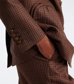 BLAZÉ MILANO Everyday Checked Virgin Wool Blazer