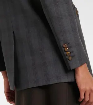 BLAZÉ MILANO Everyday Checked Virgin Wool Blazer