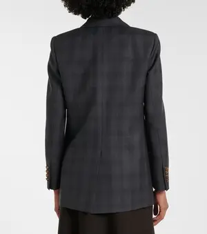 BLAZÉ MILANO Everyday Checked Virgin Wool Blazer