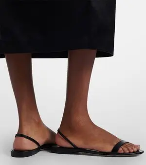THE ROW Ella Leather Sandals