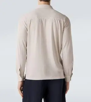 Fedeli Cotton Jersey Shirt - Beige