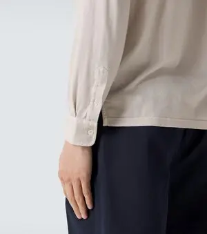Fedeli Cotton Jersey Shirt - Beige