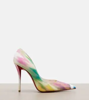 CHRISTIAN LOUBOUTIN Miss Z Printed Patent Leather Pumps - Multicoloured