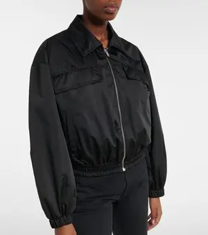 Saint Laurent Shearling-trimmed Blouson Jacket - Black
