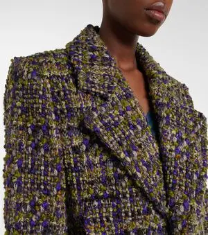 Saint Laurent Wool-blend Tweed Jacket